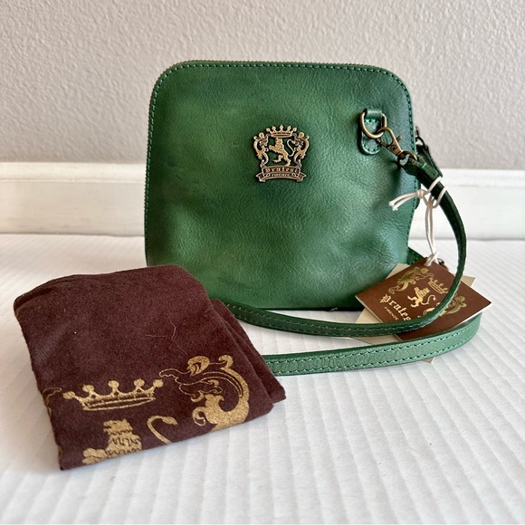 Pratesi | Bags | Pratesi Firenze Italian Leather Green Shoulder Bag ...